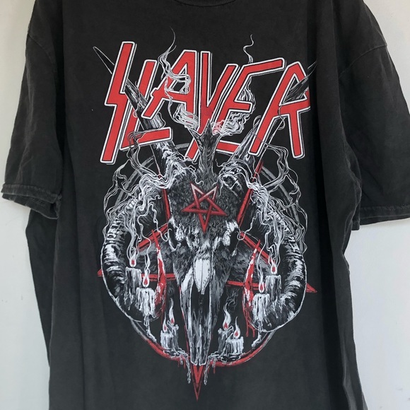 Slayer | Shirts | Slayer Heavy Metal Band Tee Shirt | Poshmark